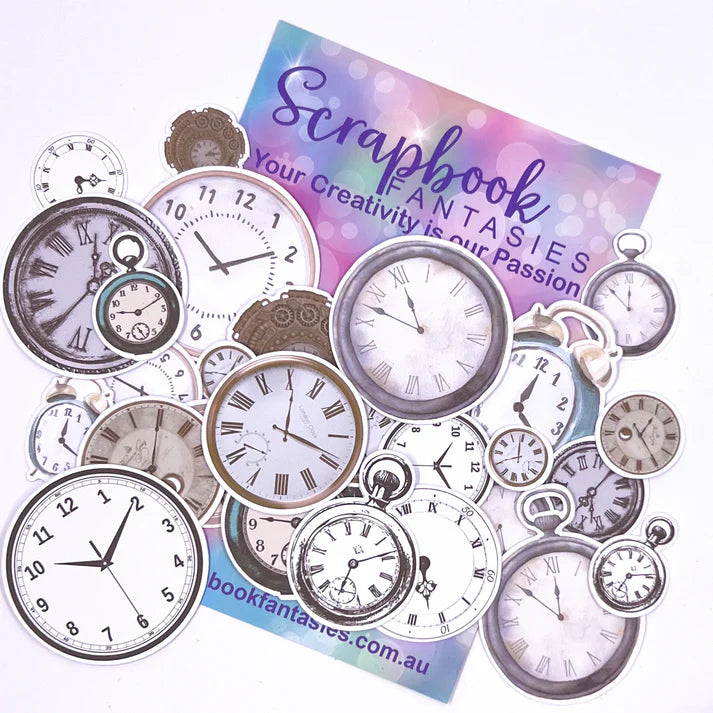 Scrapbook Fantasies-Colour Cuts-Lots of Clocks – Scrapbookit Shop